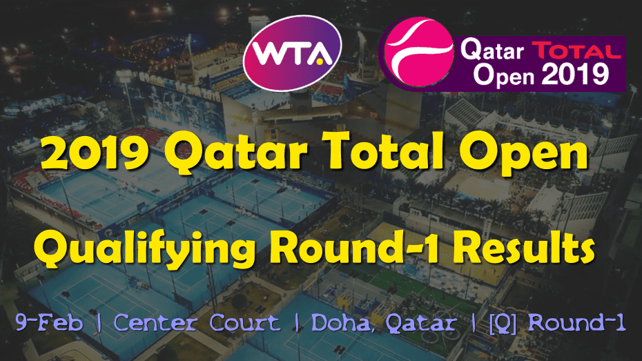 Announcer Andy Taylor. Qatar Total Open 2019: Qualifying Draw