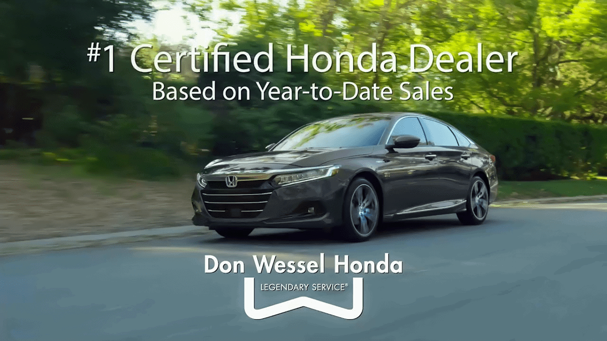Voice Over. Don Wessel Honda. Certified Pre-Owned with Low Financing
