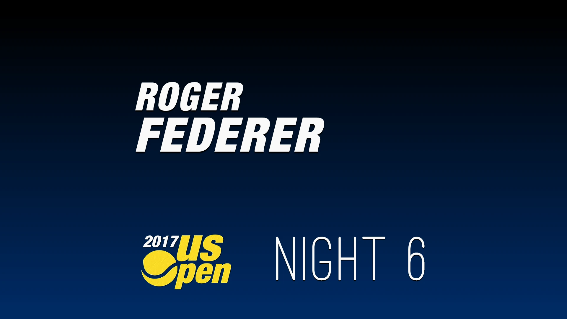 Emcee/Host At US Open Tennis : Day 6. Round 3. Roger Federer